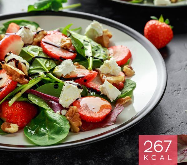 Salada de Morangos com Queijo Fresco - Dieta Biotrês
