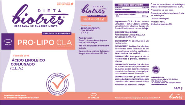 PRO LIPO CLA - Dieta Biotrês